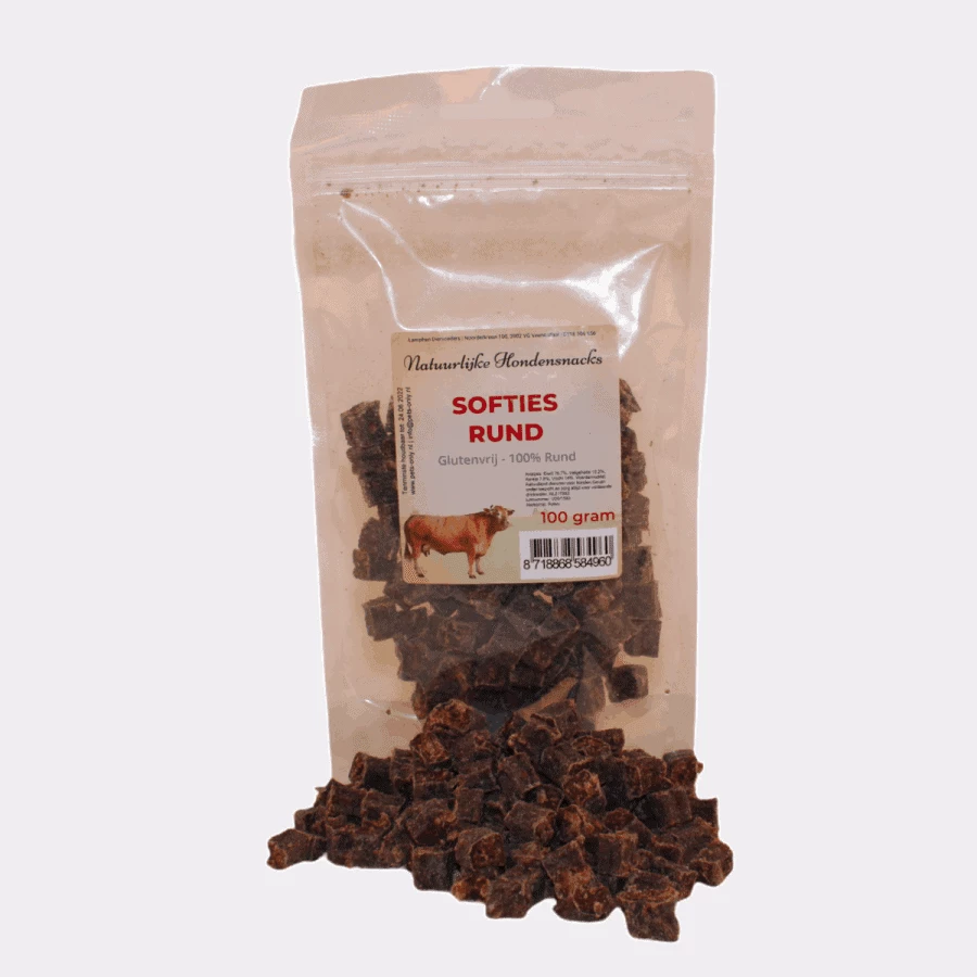Softies 100% vlees snacks voor katten en honden - Poezenparadijs